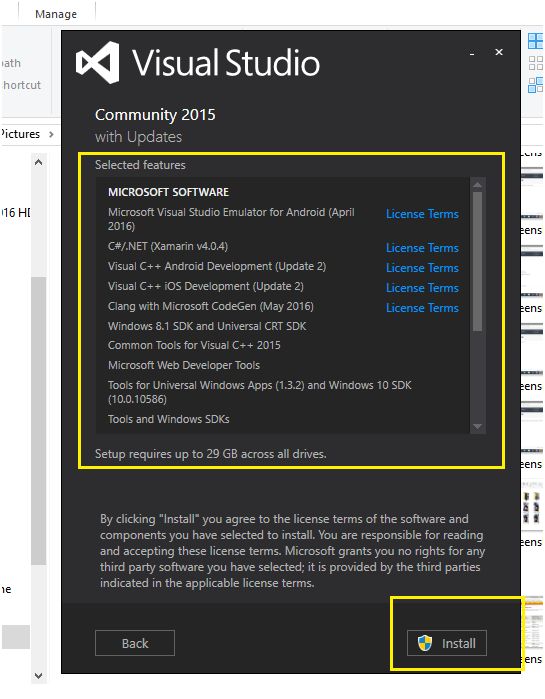 Installing Visual Studio With Xamarin
